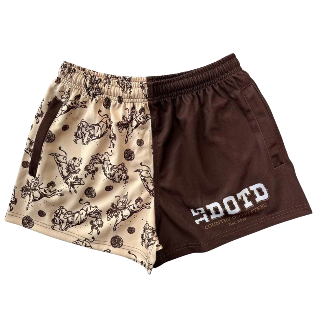 DD Shorts - Brown Cowboy – Dusk on the Downs